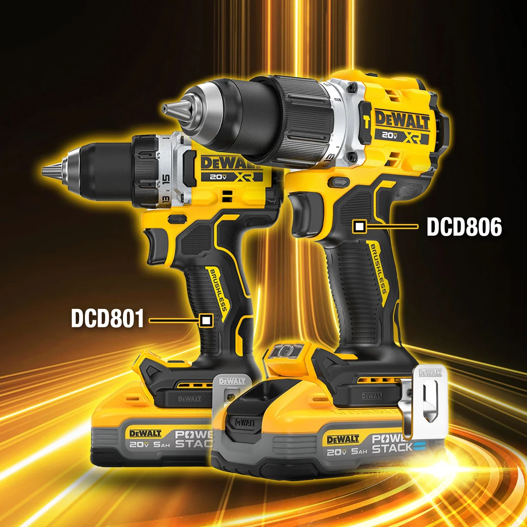 Dewalt DCD801 i Dewalt DCD806: Nowe wkrętarki akumulatorowe Dewalt